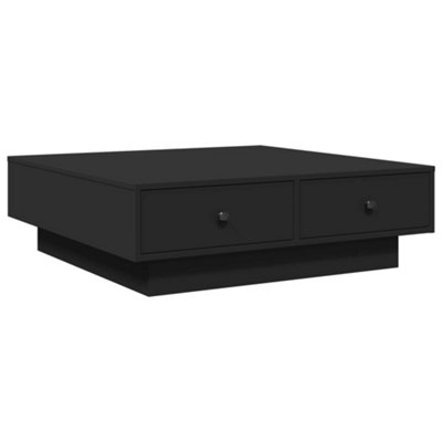 Berkfield Coffee Table Black 90x90x28 cm Engineered Wood