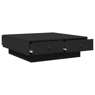 Berkfield Coffee Table Black 90x90x28 cm Engineered Wood