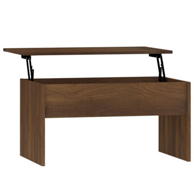 Berkfield Coffee Table Brown Oak 80x50.5x41.5 cm Engineered Wood