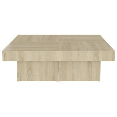 Berkfield Coffee Table Sonoma Oak 90x90x28 cm Engineered Wood