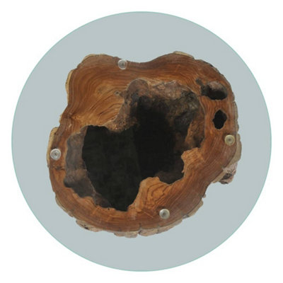 Berkfield Coffee Table Teak Glass 50x40 cm