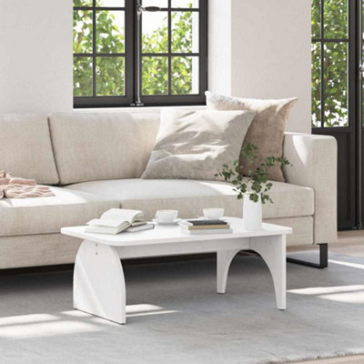 Berkfield Coffee Table White 80 x 50 x 31 cm Solid pine wood
