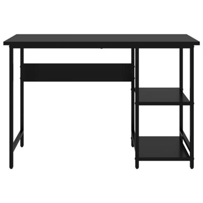 Berkfield Computer Desk Black 105x55x72 cm MDF and Metal | DIY at B&Q