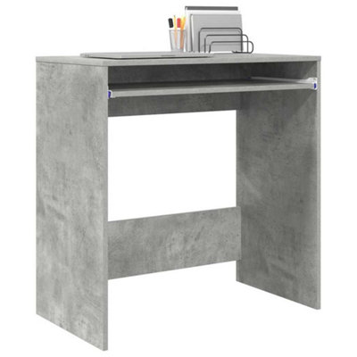 Berkfield Computer Desk Concrete grey Particle board Concrete Desk