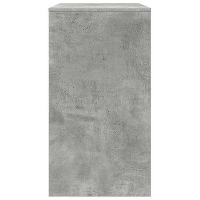 Berkfield Computer Desk Concrete grey Particle board Concrete Desk