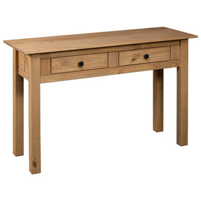 Berkfield Console Table 110x40x72 cm Solid Pine Wood Panama Range