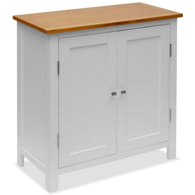 Berkfield Cupboard 70x35x75 cm Solid Oak Wood | DIY at B&Q