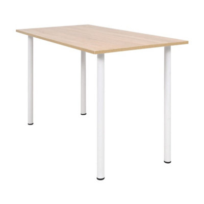 Berkfield Dining Table 120x60x73 cm Oak and White