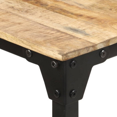 Berkfield Dining Table 180x90x76 cm Rough Mango Wood