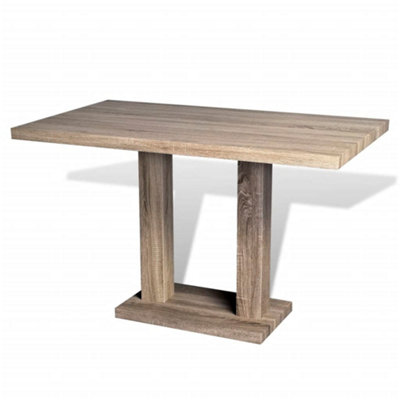 Berkfield Dining Table MDF Oak-look | DIY at B&Q