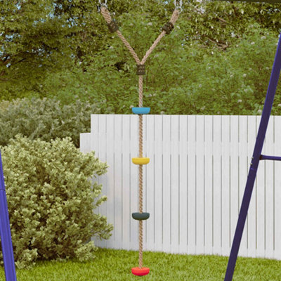 Berkfield Disc Rope Swing for Kids with 4 Treads Multicolour