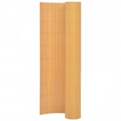 Berkfield Double-Sided Garden Fence 90x400 cm Yellow | DIY at B&Q