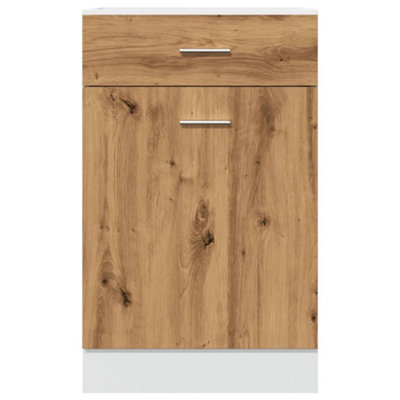 Berkfield Drawer Bottom Cabinet Artisan Oak 50x46x81.5 cm Engineered Wood