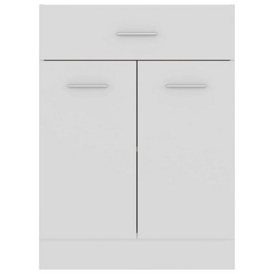 Berkfield Drawer Bottom Cabinet White 60x46x81.5 cm Engineered Wood