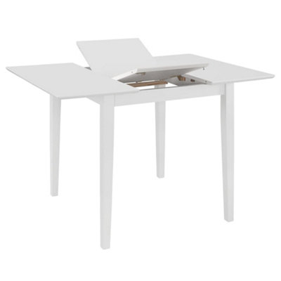 Berkfield Extendable Dining Table White (80-120)x80x74 cm MDF