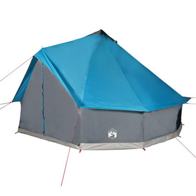 Berkfield Family Tent Tipi 10-Person Blue Waterproof