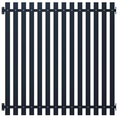 Berkfield Fence Panel Anthracite 170.5x170 cm Powder-coated Steel