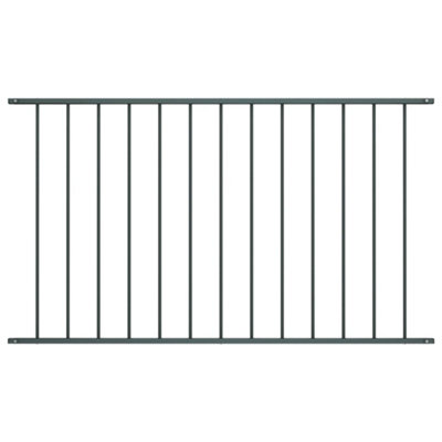 Berkfield Fence Panel Powder-coated Steel 1.7x1.25 m Anthracite