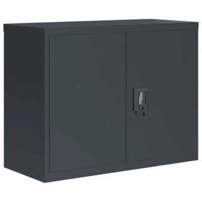 Berkfield File Cabinet Anthracite 90x40x70 cm Steel