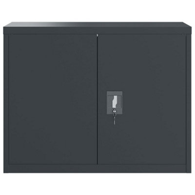 Berkfield File Cabinet Anthracite 90x40x70 cm Steel