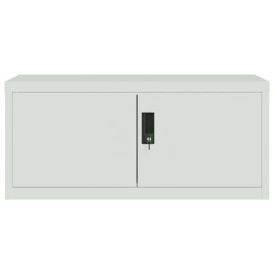 BERKFIELD FILE CABINET LIGHT GREY 90X40X220 CM STEEL