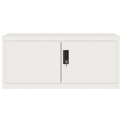 Berkfield File Cabinet White 90x40x240 cm Steel