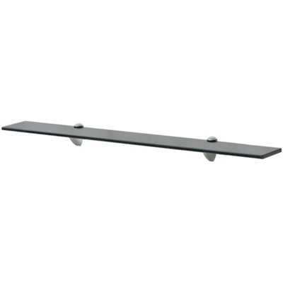 Berkfield Floating Shelf Glass 80x20 cm 8 mm | DIY at B&Q