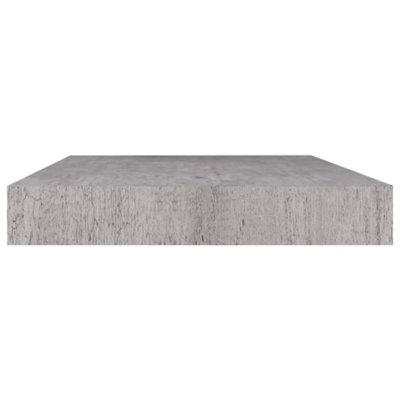 Berkfield Floating Wall Shelf Concrete Grey 50x23x3.8 cm MDF