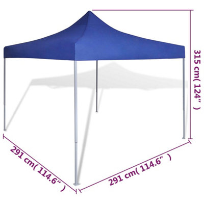 Berkfield Foldable Tent 3x3 m Blue