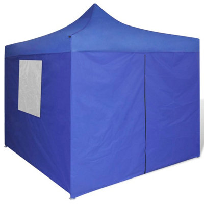 Berkfield Foldable Tent 3x3 m with 4 Walls Blue