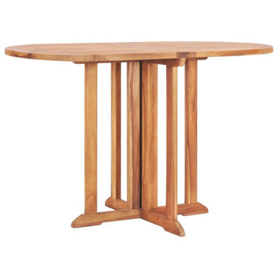 Berkfield Folding Butterfly Garden Table 120x70x75 cm Solid Teak Wood