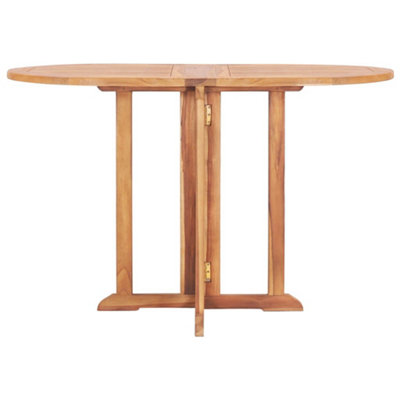 Berkfield Folding Butterfly Garden Table 120x70x75 cm Solid Teak Wood