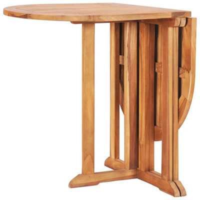 Berkfield Folding Butterfly Garden Table 120x70x75 cm Solid Teak Wood