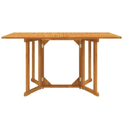 Berkfield Folding Butterfly Garden Table 150x90x75 cm Solid Wood Teak