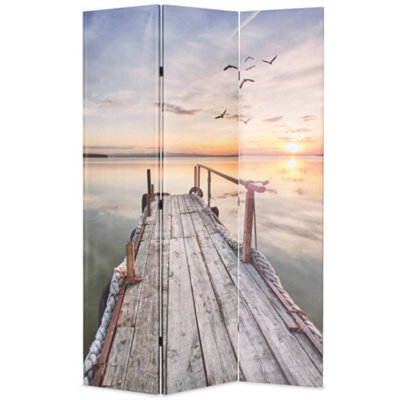 Berkfield Folding Room Divider 120x170 cm Lake