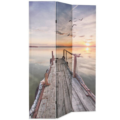 Berkfield Folding Room Divider 120x170 cm Lake