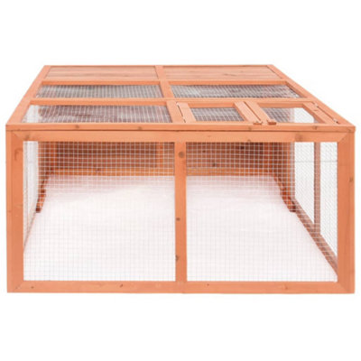 Berkfield Garden Animal Cage 150x100x50 cm Solid Firwood