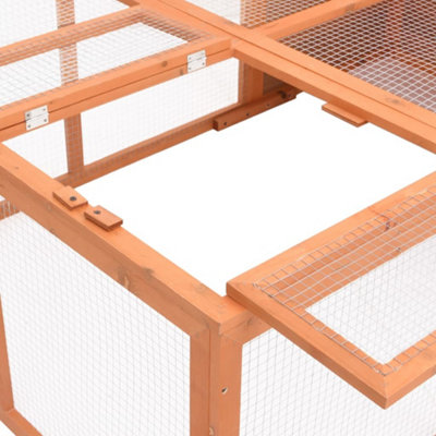 Berkfield Garden Animal Cage 150x100x50 cm Solid Firwood