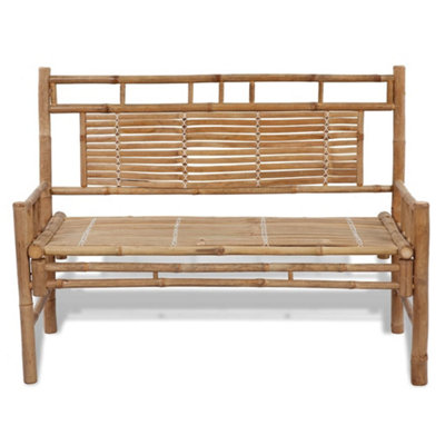 Berkfield Garden Bench 120 cm Bamboo