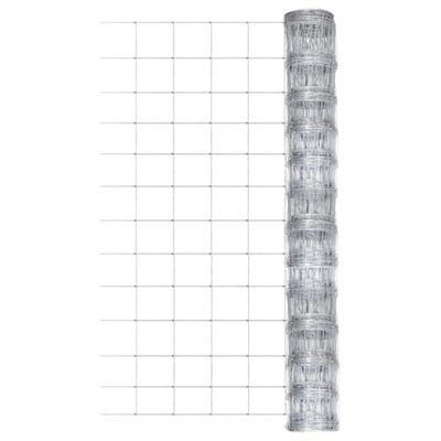 Berkfield Garden Fence Galvanised Steel 50x1.25 m Silver