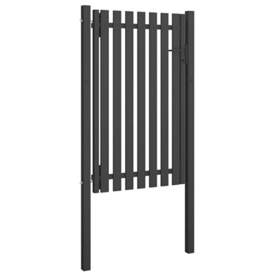 Berkfield Garden Fence Gate Steel 1x2 m Anthracite