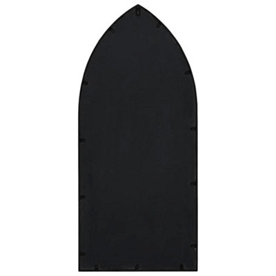 Berkfield Garden Mirror Black 70x30 cm Iron for Outdoor Use