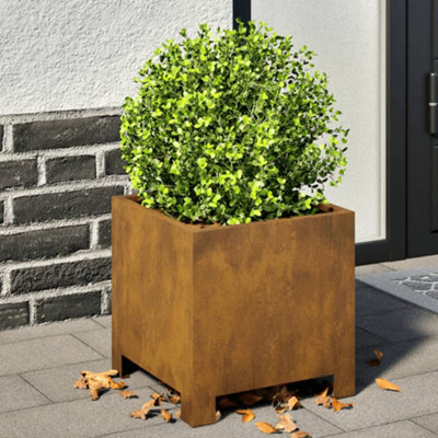 Berkfield Garden Planters 2 pcs 30x30x30 cm Corten Steel