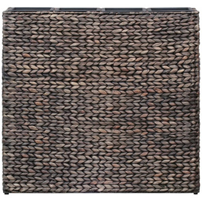 Berkfield Garden Raised Bed with 4 Pots Water Hyacinth Brown