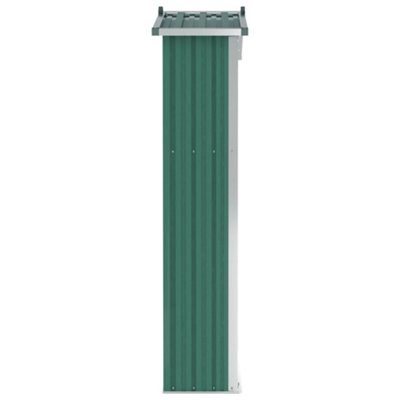 Berkfield Garden Shed Green 107.5x46x183 cm Galvanised Steel
