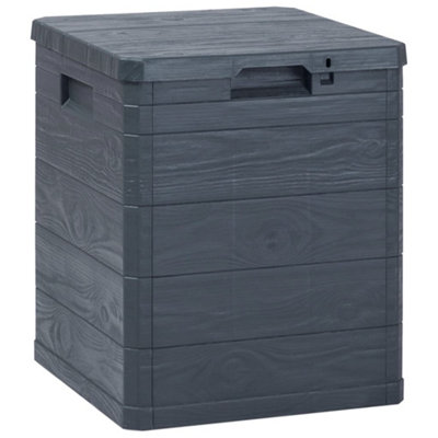 Berkfield Garden Storage Box 90 L Anthracite | DIY at B&Q