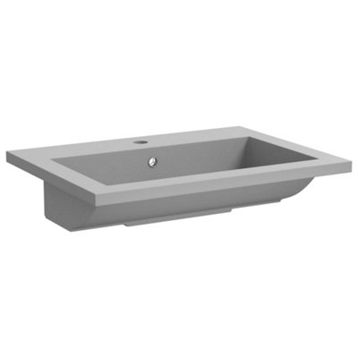 Berkfield Granite Basin 600x450x120 mm Grey