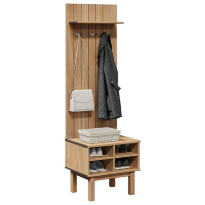 Berkfield Hall Unit OTTA 50x40x160 cm Solid Wood Pine
