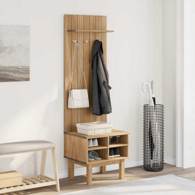 Berkfield Hall Unit OTTA 50x40x160 cm Solid Wood Pine