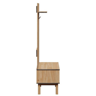 Berkfield Hall Unit OTTA 50x40x160 cm Solid Wood Pine